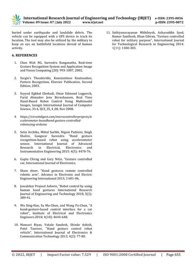 Vehicle Controlled by Hand Gesture Using Raspberry pi | PDF | Robotics | Technology & Computing