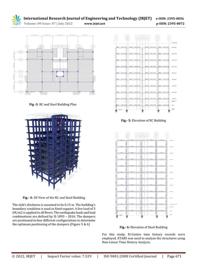 SEISMIC ANALYTICAL STUDY OF RC AND STEEL STRUCTURES WITH LEAD RUBBER BEARING IN DAMPERS USING ...