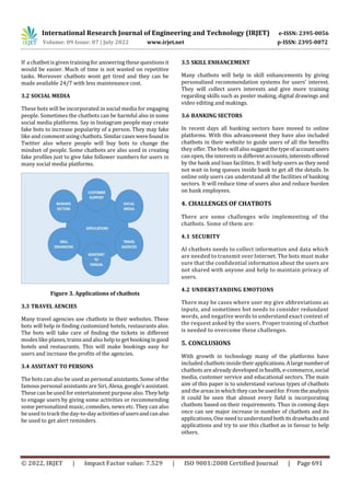 A Survey on Various Types of Chatbots | PDF