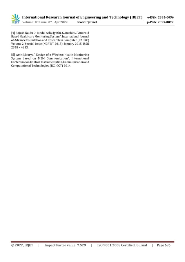 Android Based Patient Health Monitoring System | PDF