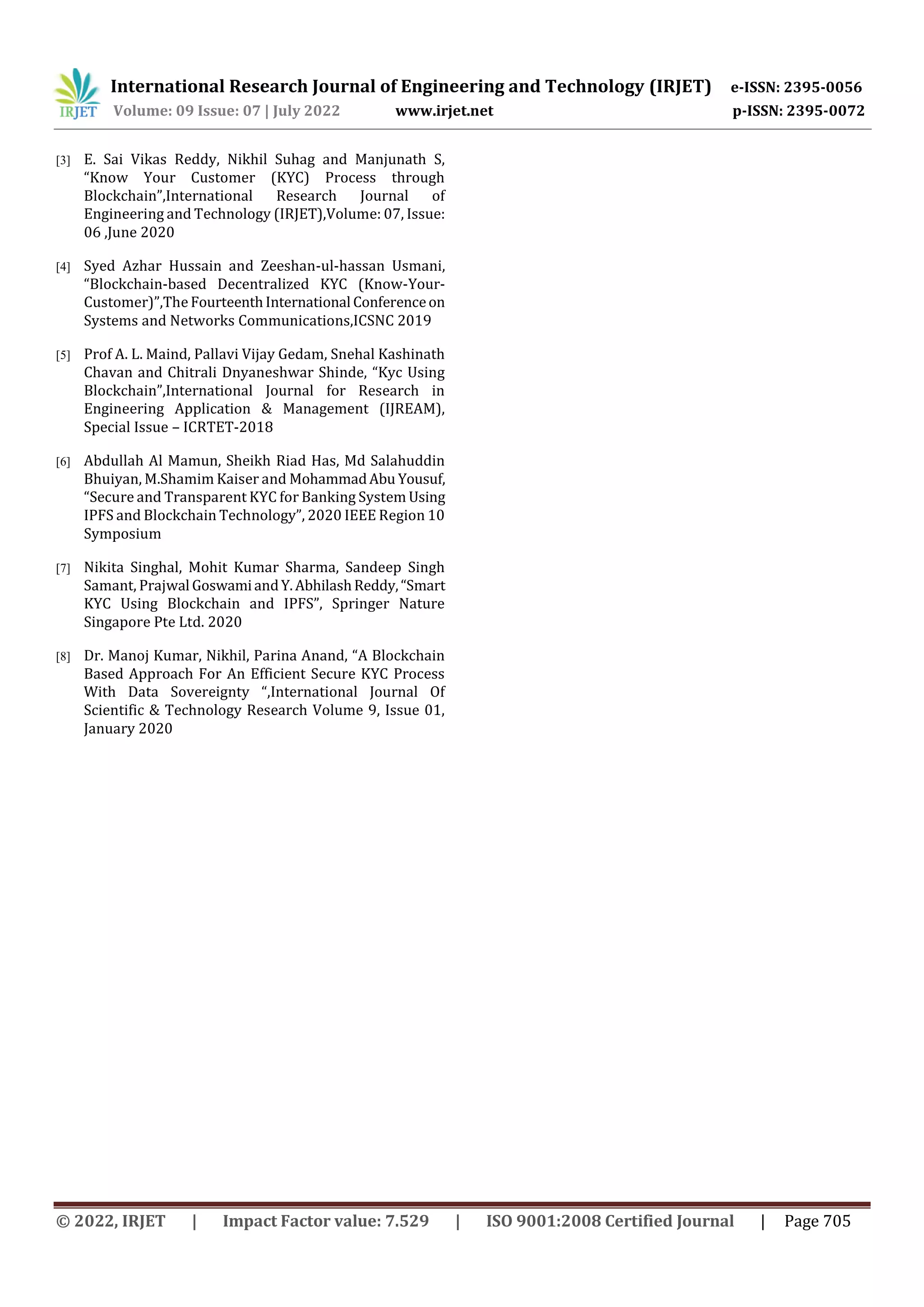 Kyc Verification Using Blockchain Pdf