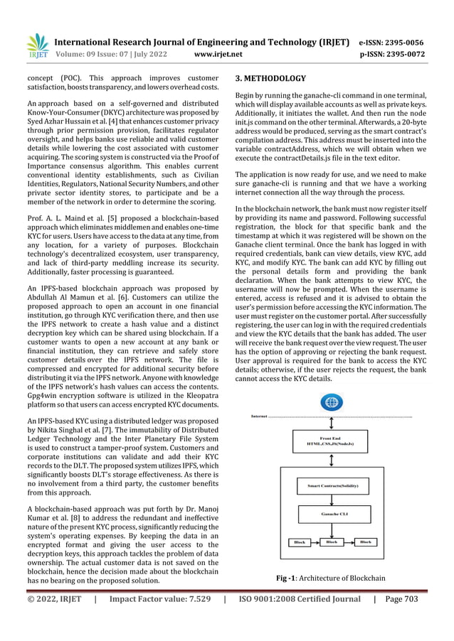 Kyc Verification Using Blockchain Pdf