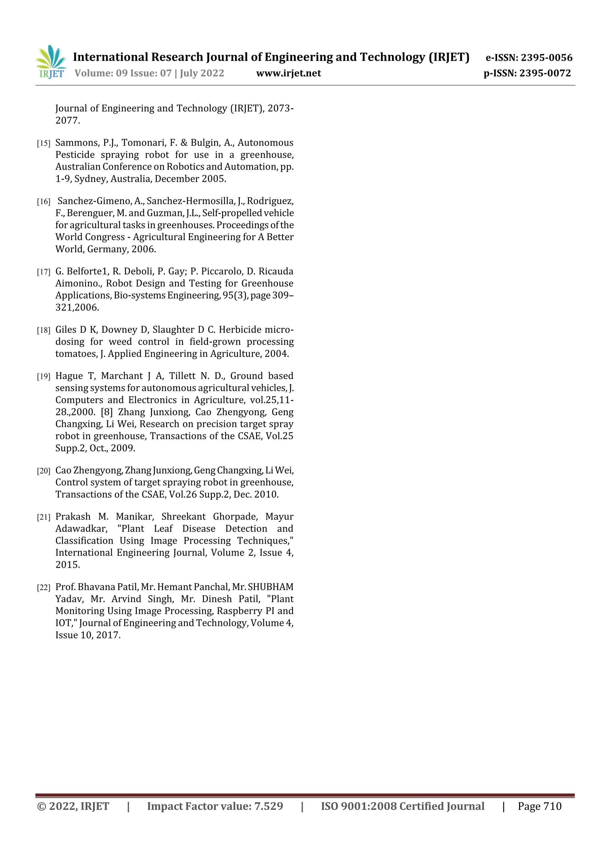 Smart Pesticide Spraying Robot | PDF