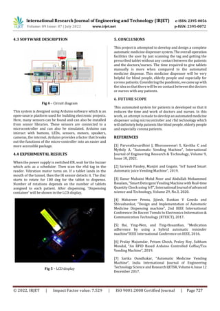 Automated Medicine Dispenser using IoT Technology | PDF