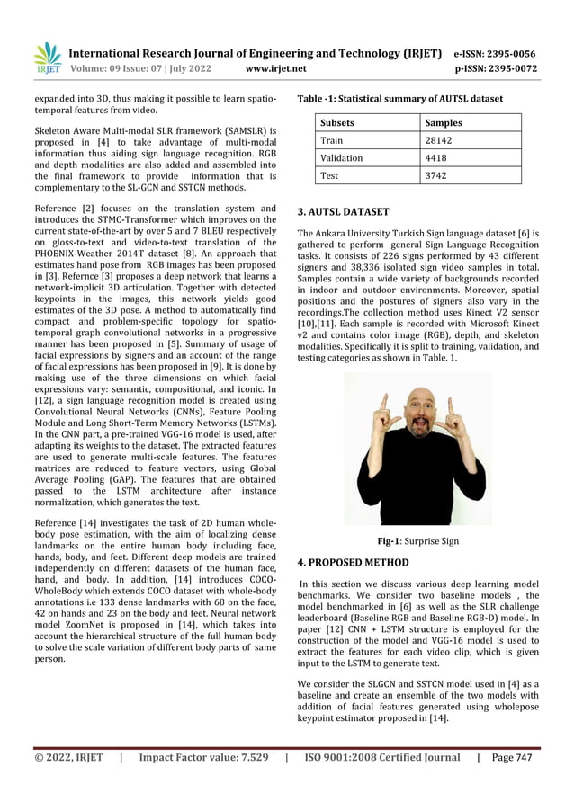 Sign Language Recognition using Facial Gesture and Skeleton Keypoints | PDF