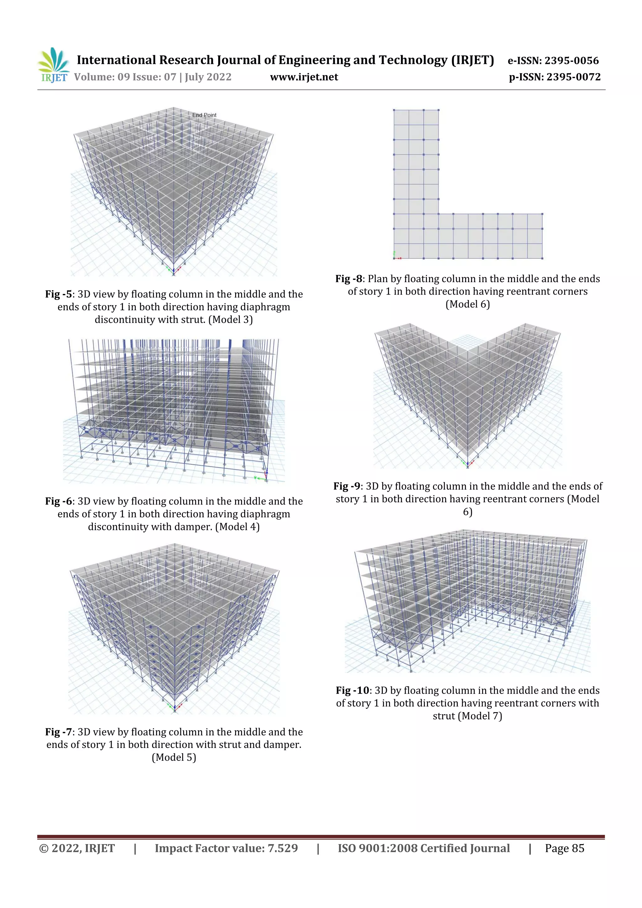 Seismic optimization of horizontally irregular buildings with floating column using dampers | PDF