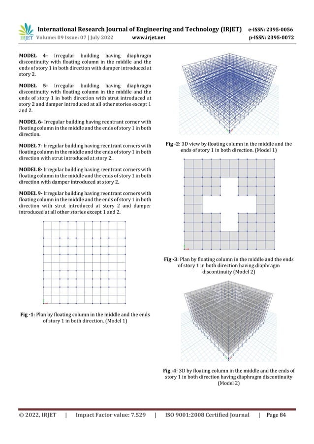 Seismic optimization of horizontally irregular buildings with floating column using dampers | PDF