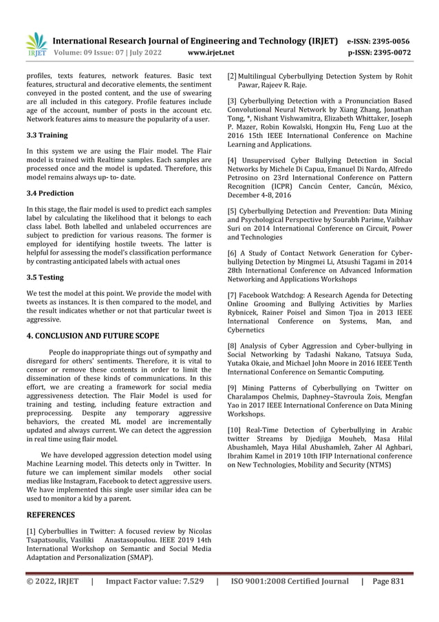 AGGRESSION DETECTION USING MACHINE LEARNING MODEL | PDF