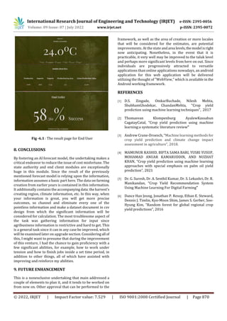 Supervise Machine Learning Approach for Crop Yield Prediction in ...