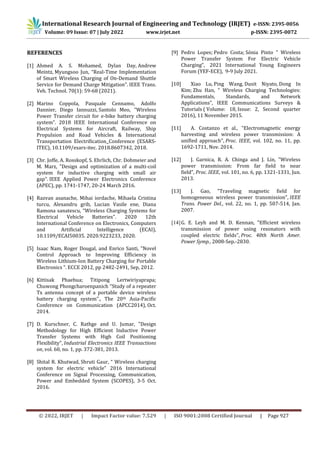 Smart Wireless Battery Charger with Charging Monitor: A Review | PDF