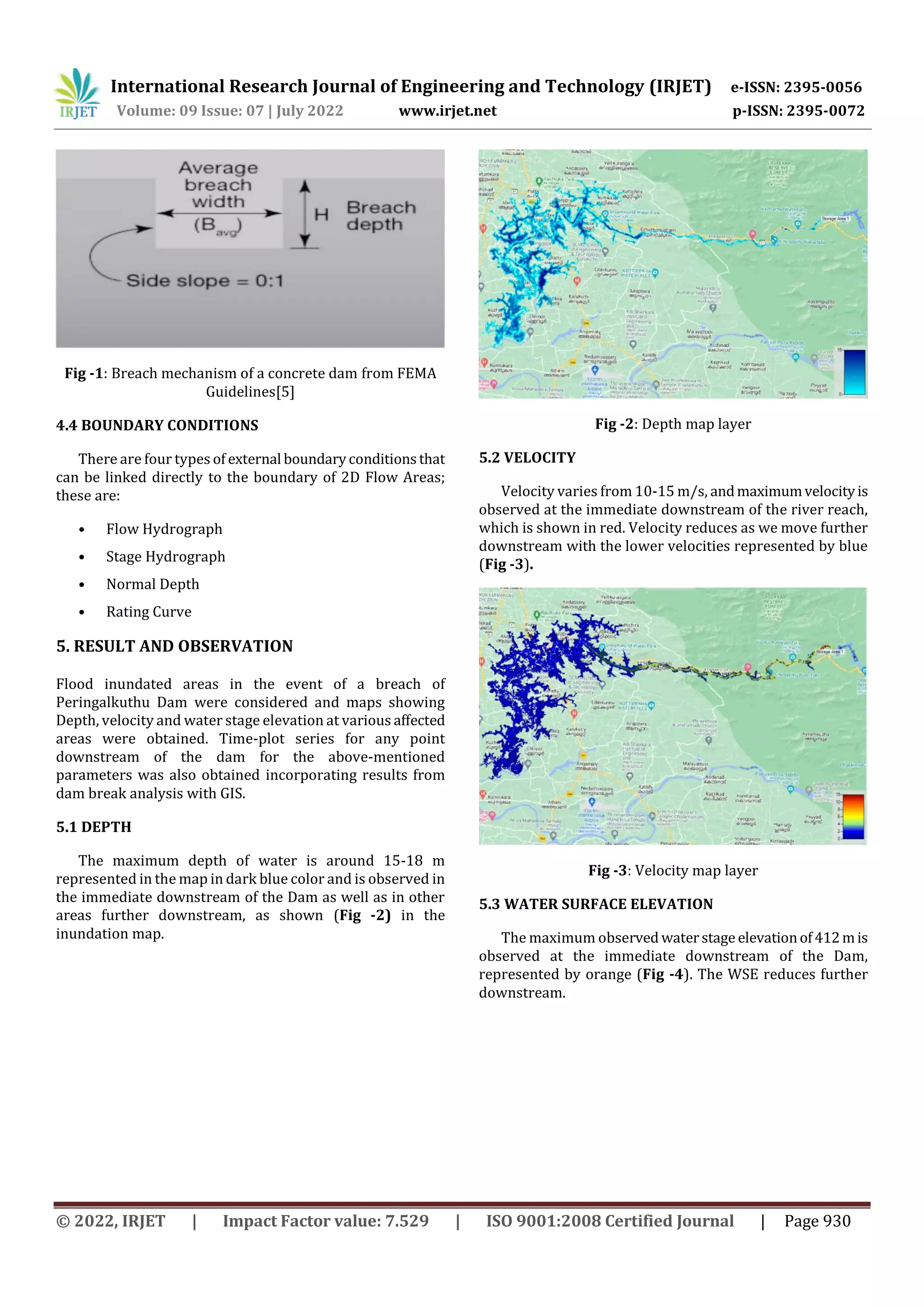 Dam Break Analysis of Peringalkuthu Dam, Thrissur Using HEC-RAS | PDF
