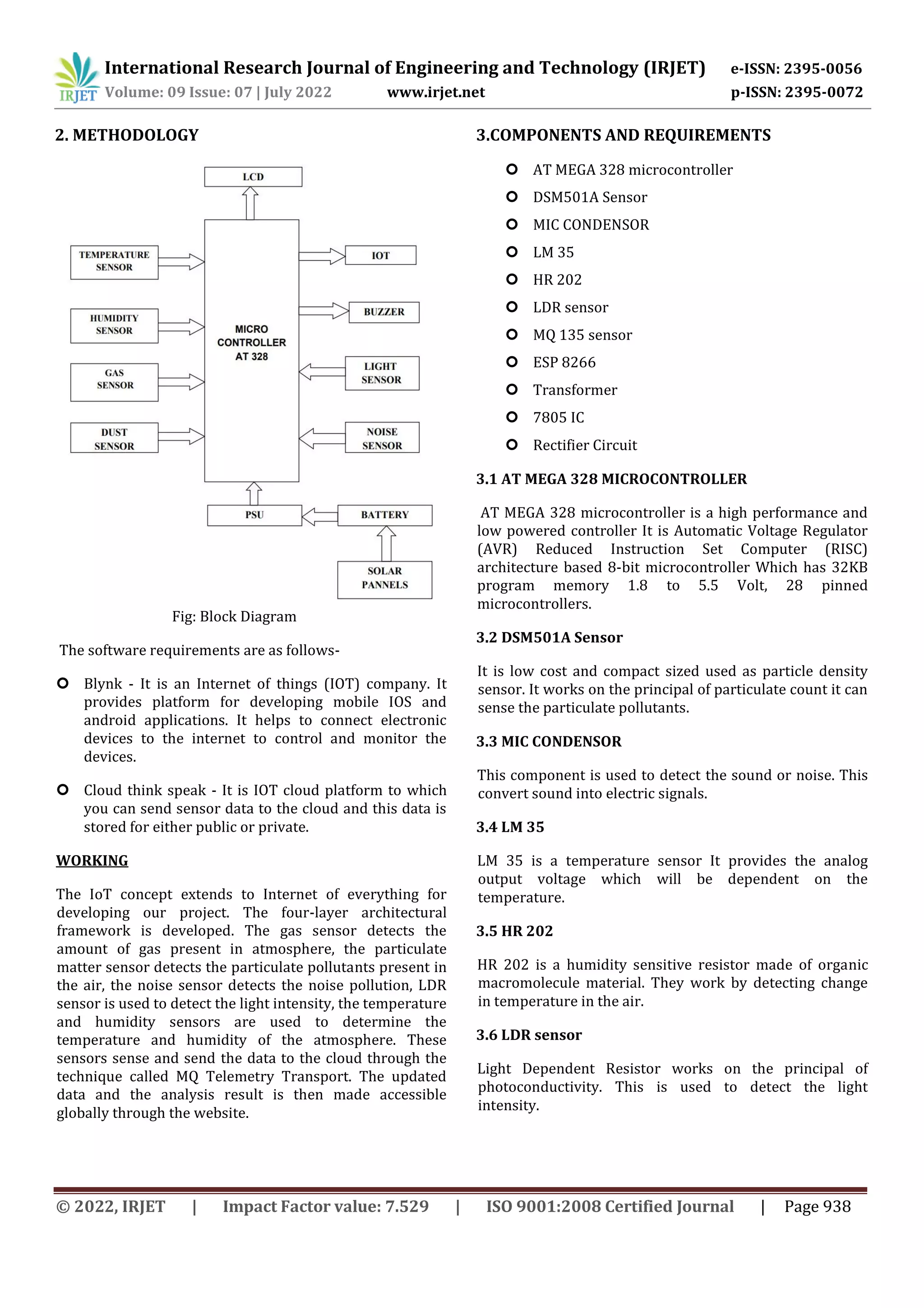 DESIGN AND DEVELOPMENT OF SOLAR POWERED AIR POLLUTION AND ENVIRONMENTAL MONITORING SYSTEM IN ...