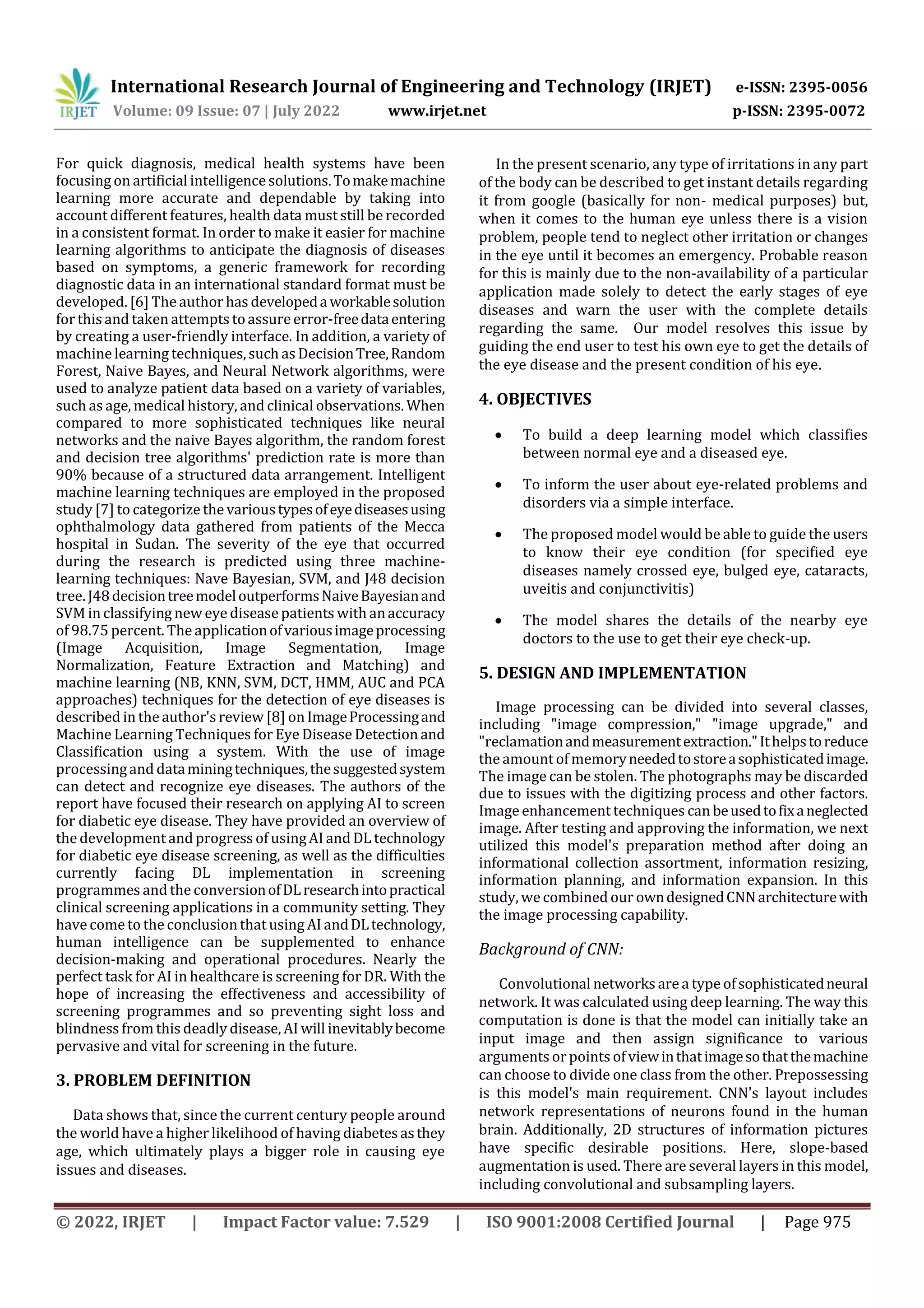 EYE DISEASE IDENTIFICATION USING DEEP LEARNING | PDF