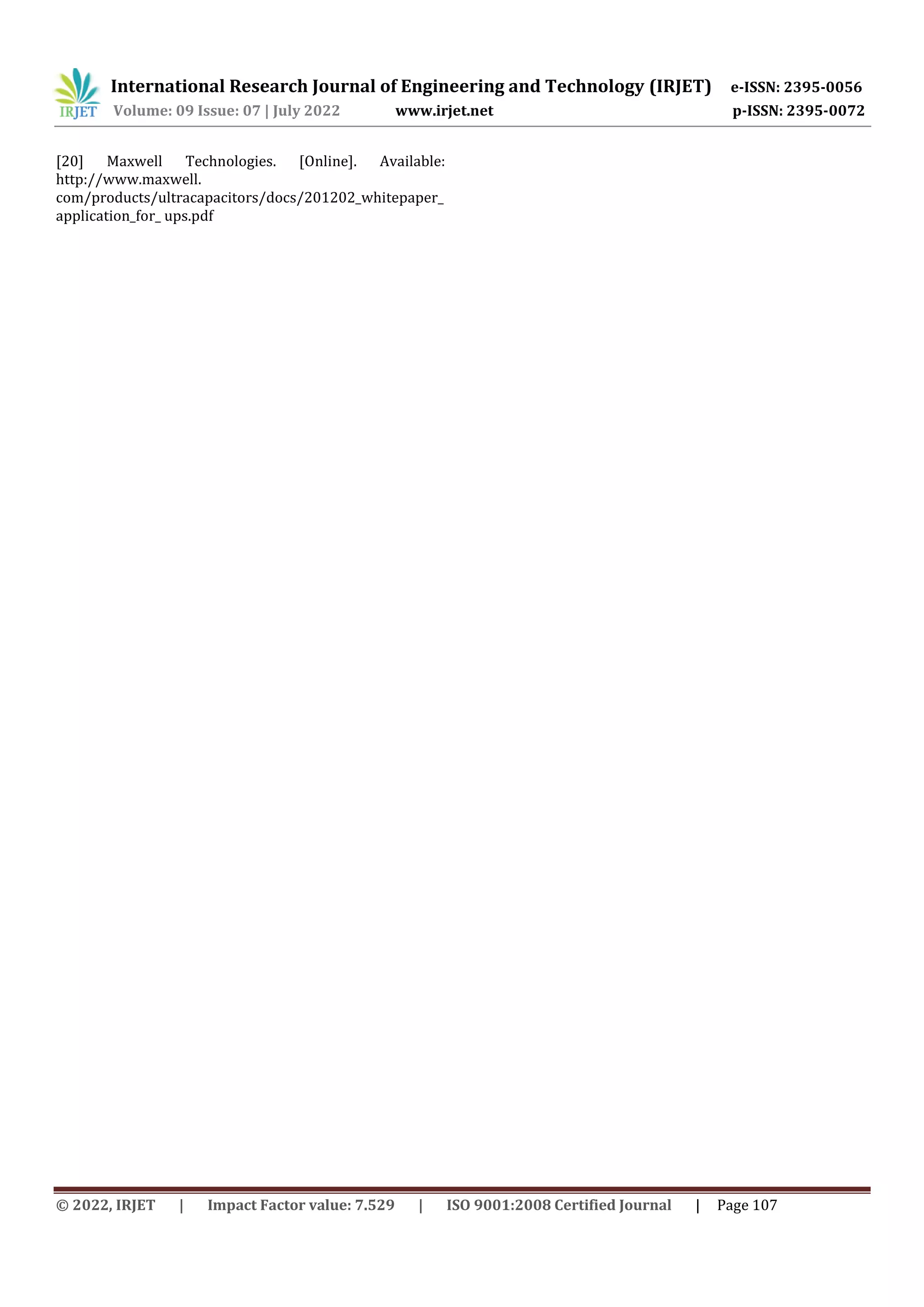 POWER QUALITY IMPROVEMENT OF DISTRIBUTION GRID USING ULTRA CAPACITOR ...