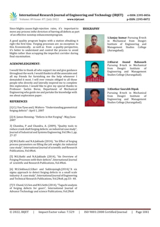 An Overview of Forging Process and Defects in Hot and Cold Forging | PDF