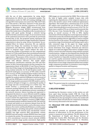 Performance Comparison Analysis for Medical Images Using Deep Learning Approaches | PDF ...