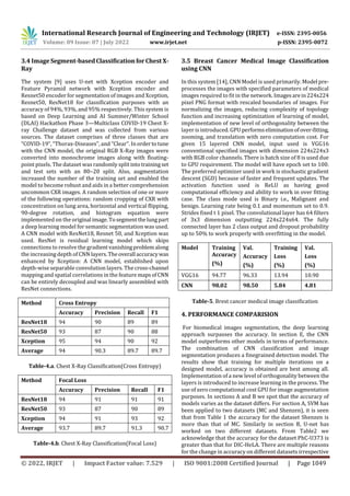 Performance Comparison Analysis for Medical Images Using Deep Learning Approaches | PDF ...