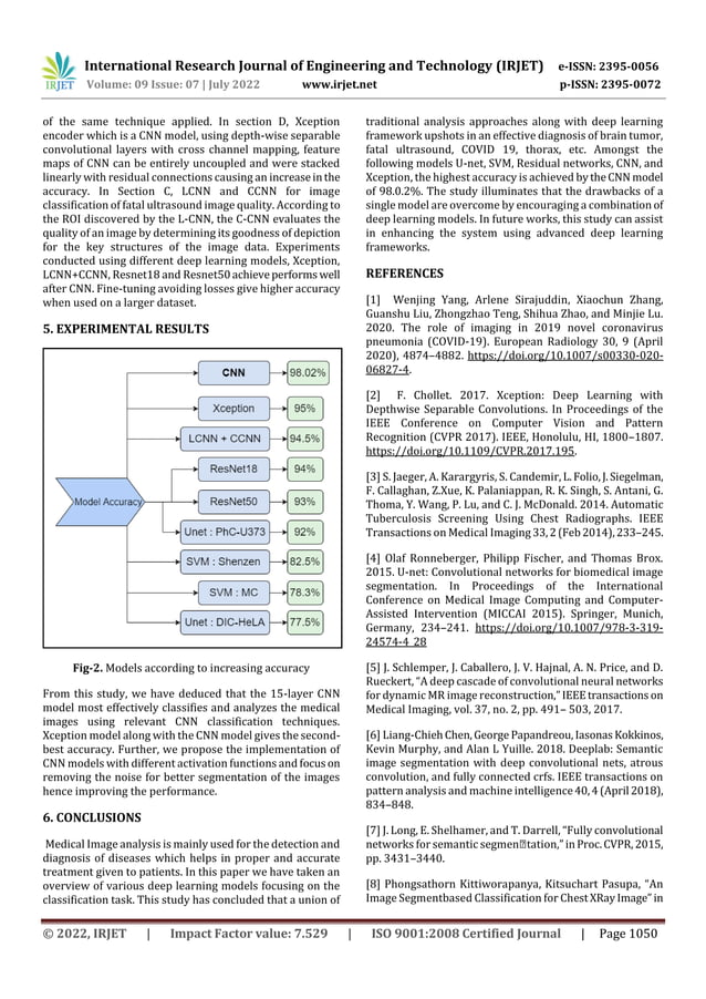 Performance Comparison Analysis for Medical Images Using Deep Learning Approaches | PDF ...