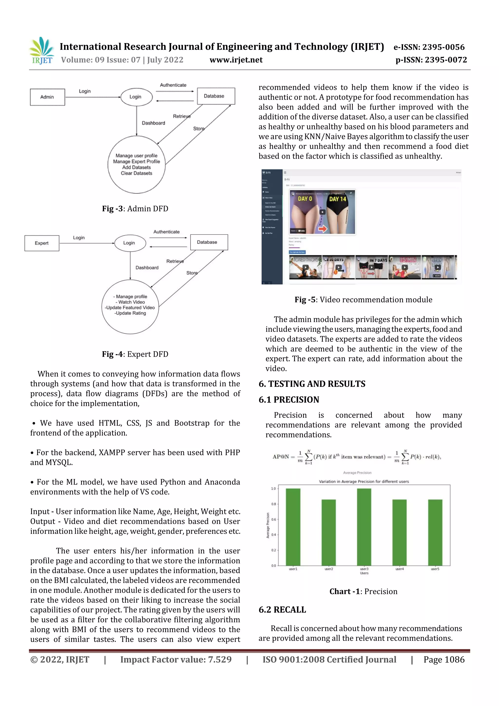B-Fit: A Fitness and Health Recommendation System | PDF | Healthy ...