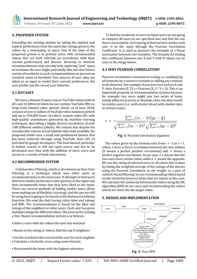 B-Fit: A Fitness and Health Recommendation System | PDF | Healthy ...