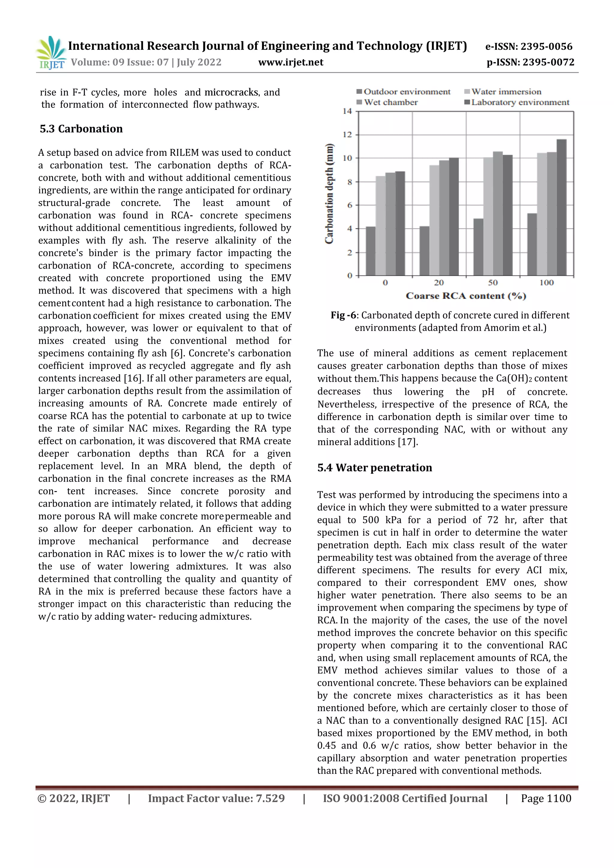 Durability of Recycled Aggregate Concrete with Conventional and Equivalent Mortar Volume Method ...