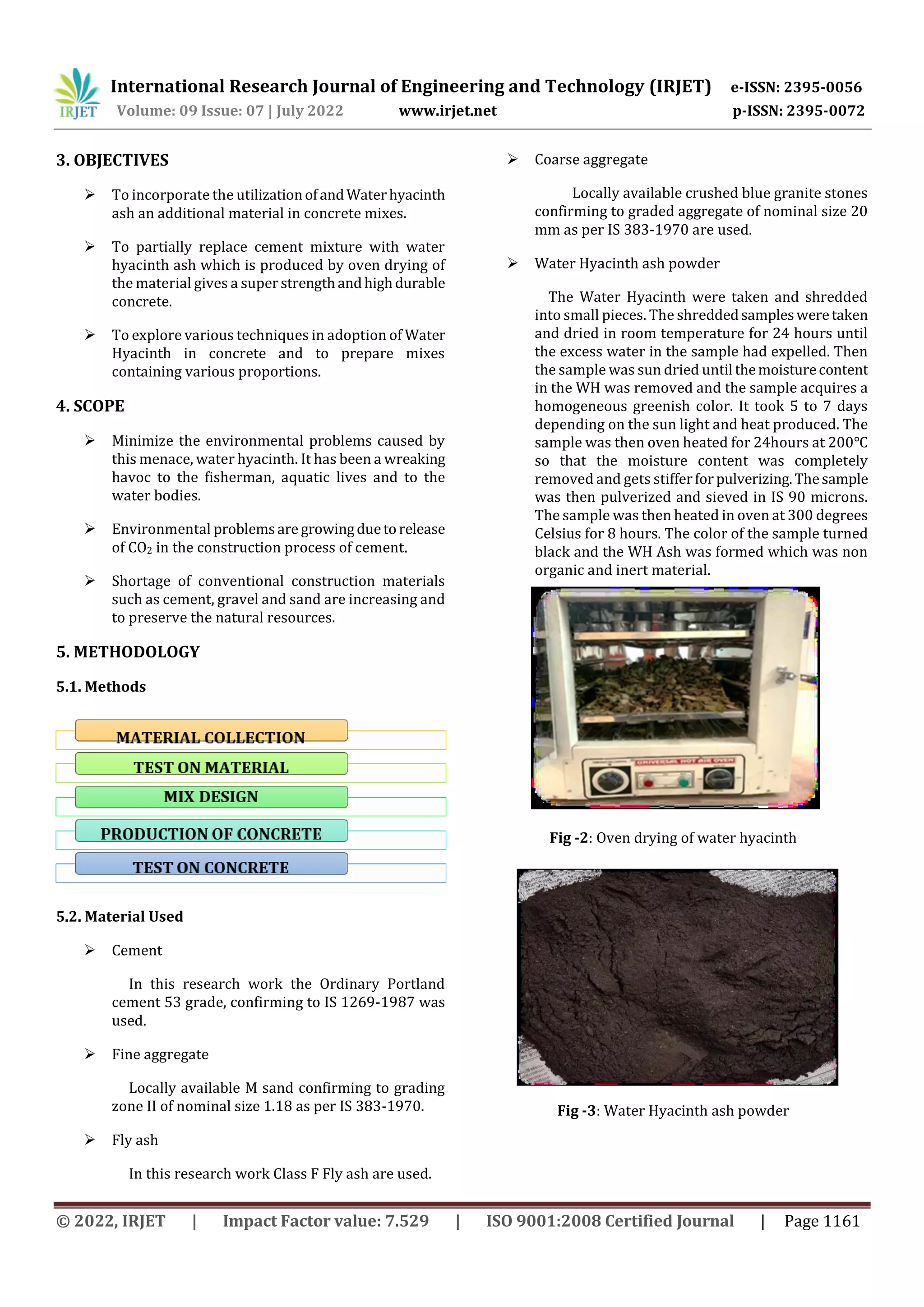 INVESTIGATION ON EFFECT OF WATER HYACINTH IN CONCRETE | PDF