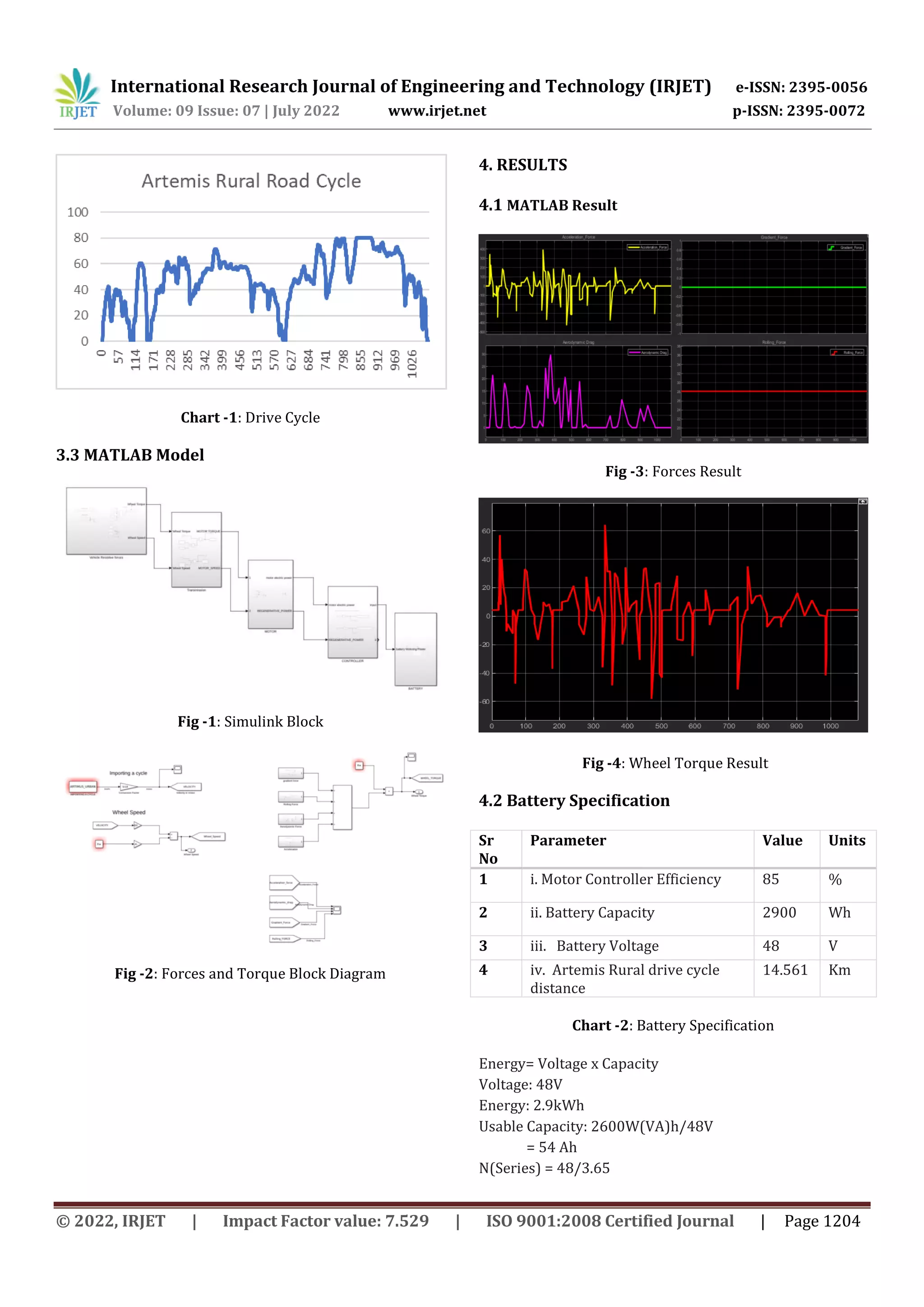Evaluate Traction Forces and Torque for Electric Vehicle Using MATLAB Simulink Program. | PDF