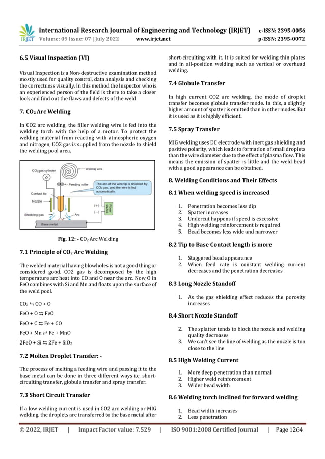 Overview on Welding Fixtures, Welding Joints, Welding Defects and CO2 arc welding | PDF ...