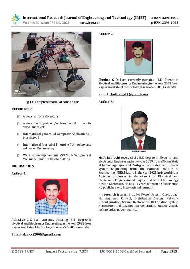 IOT BASED ROBOTIC CAR USING RASPBERRY | PDF