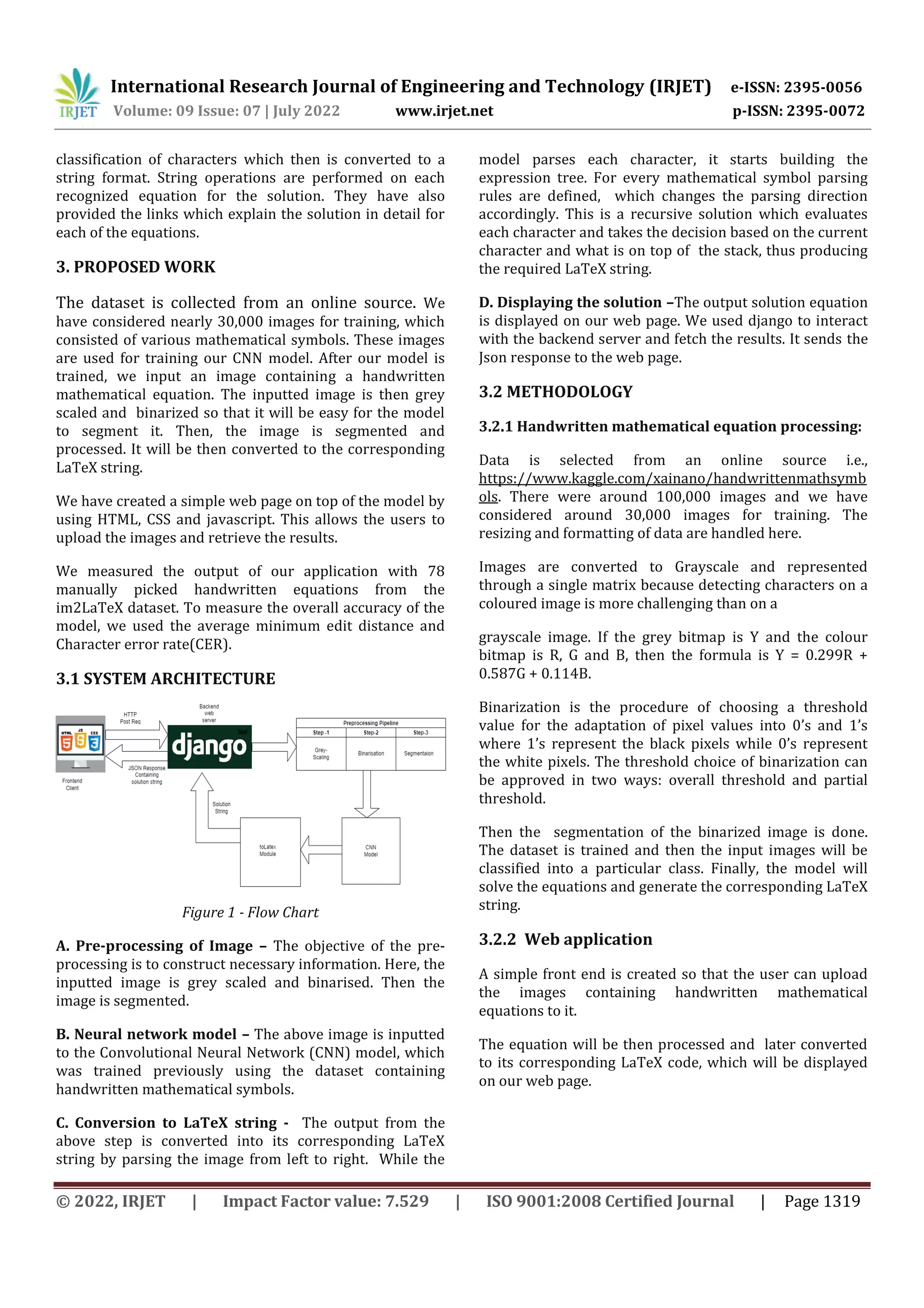 Generating Latex Code For Handwritten Mathematical Equations Using Convolutional Neural Network