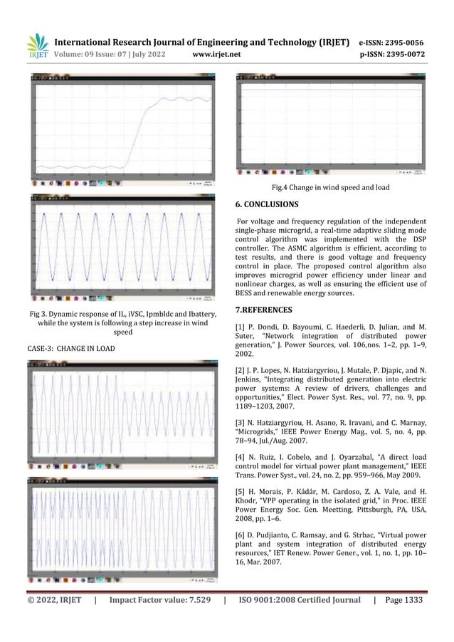 Sliding Mode Adaptive Control of a Standalone Single Phase Microgrid Powered by a Solar PV Array ...