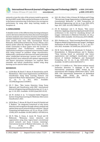 Deep Learning-Based Skin Lesion Detection and Classification: A Review | PDF