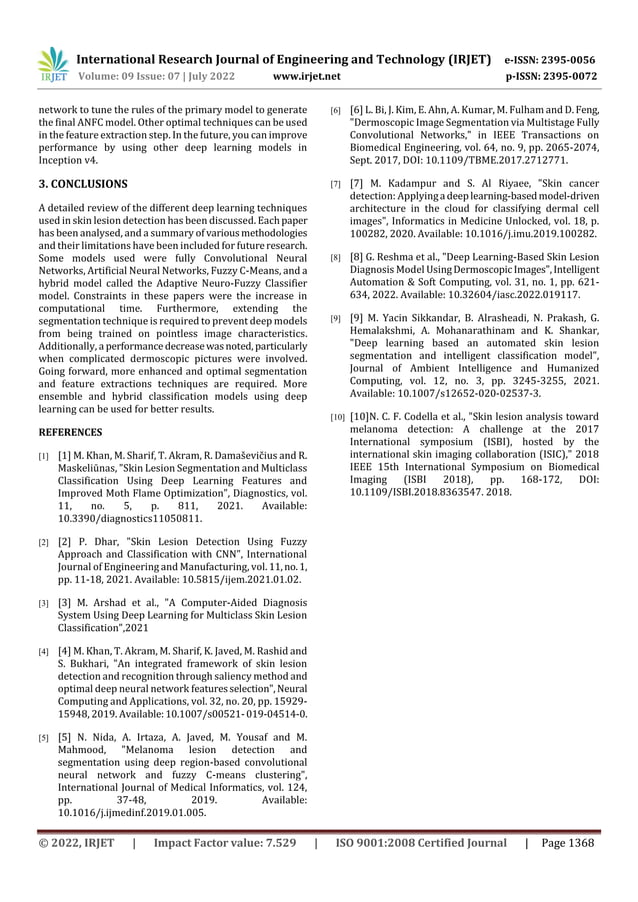 Deep Learning-Based Skin Lesion Detection and Classification: A Review ...