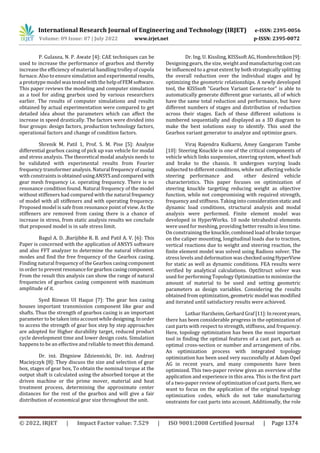 REVIEW OF OPTIMIZE AND DESIGN OF GEARBOX WITH MINIMUM WEIGHT | PDF ...