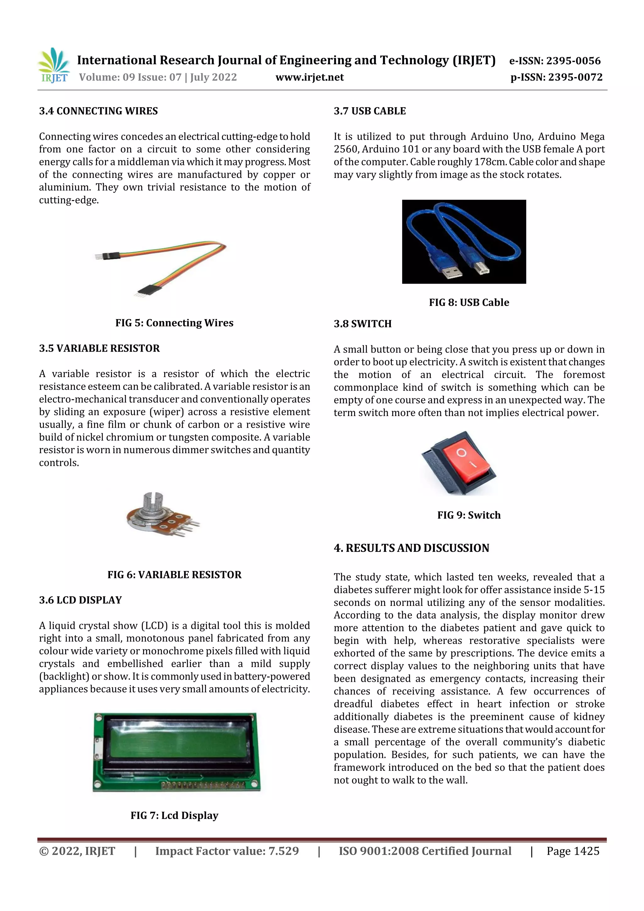 NON INVASIVE GLUCOMETER (IR LED MODULE (TCRT 5000)) | PDF