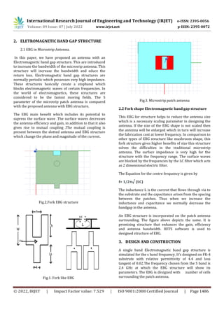 Antenna Design with EBG Structure for S-band. | PDF