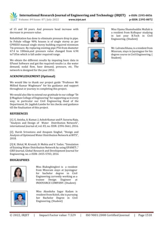 “WATER DEMAND FORECASTING AND DESIGN OF WATER DISTRIBUTION SYSTEM ...