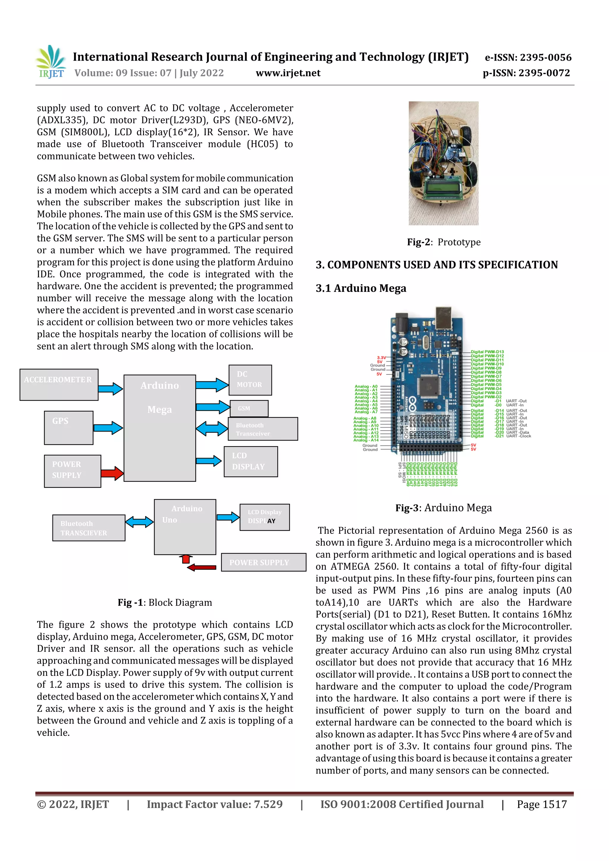 VEHICLE TO VEHICLE COMMUNICATION FOR ACCIDENT-AVOIDANCE SYSTEM | PDF