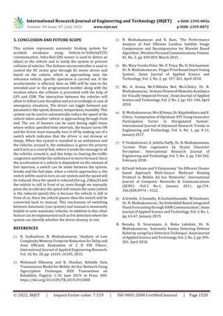 VEHICLE TO VEHICLE COMMUNICATION FOR ACCIDENT-AVOIDANCE SYSTEM | PDF | Auto Safety Technologies ...