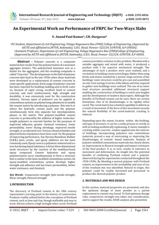 An Experimental Work on Performance of FRPC for Two-Ways Slabs | PDF