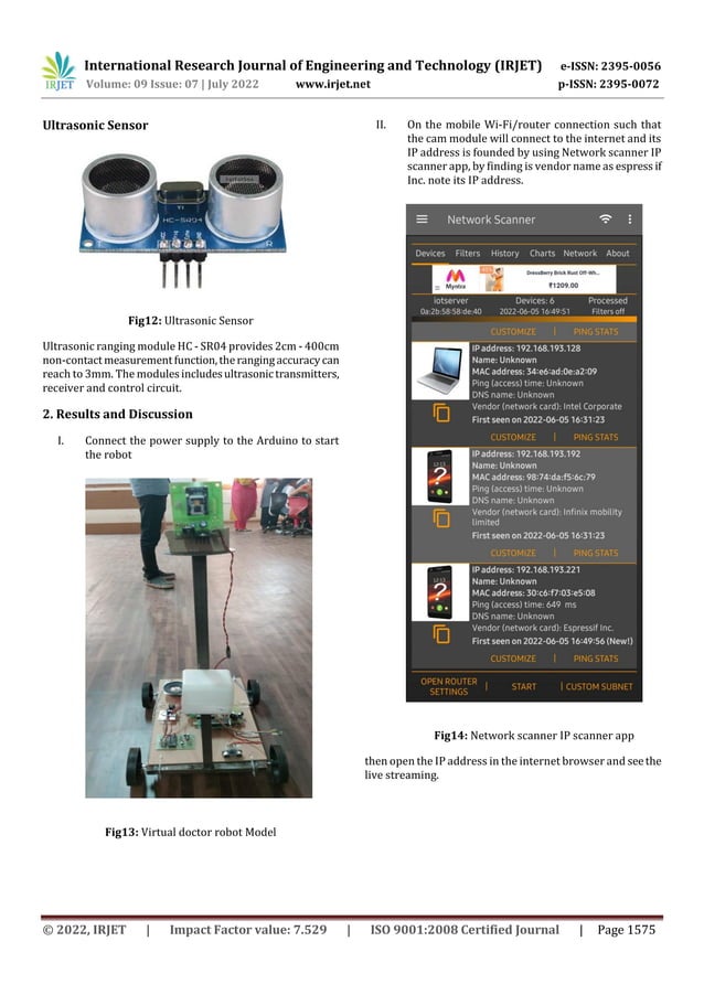 IOT Virtual Doctor Robot for Online Doctor Consultation of Patient ...