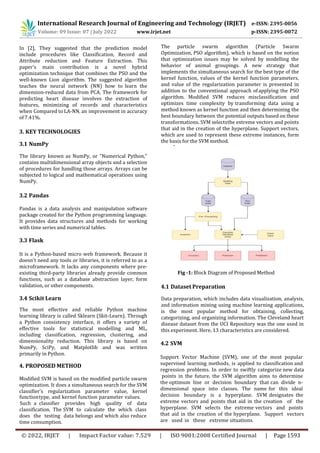 E-Healthcare monitoring System for diagnosis of Heart Disease using Machine Learning | PDF