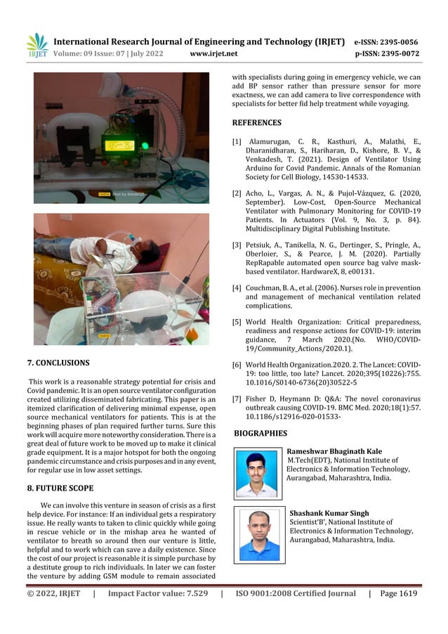 DIY Ventilator using Arduino with Blood Oxygen Sensing for Covid ...