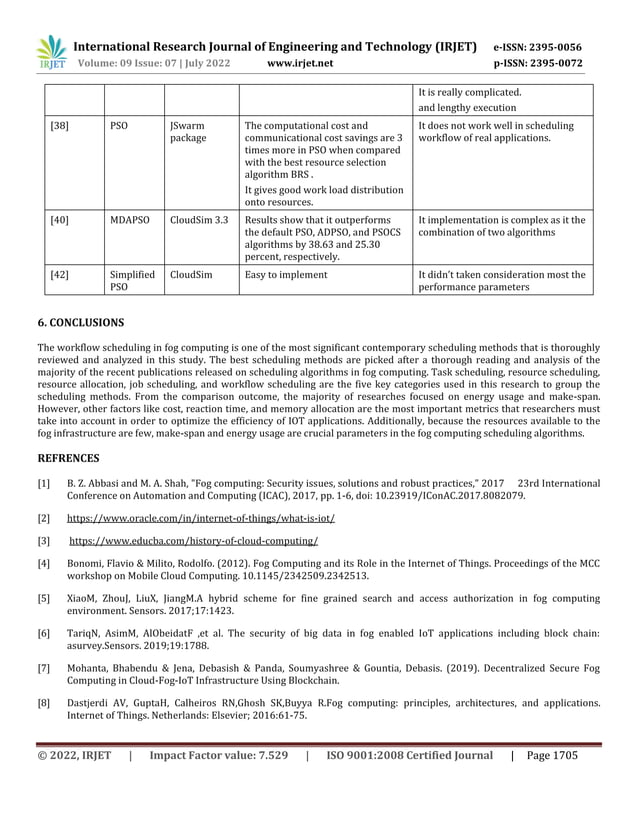 Job Scheduling Mechanisms in Fog Computing Using Soft Computing Techniques. | PDF