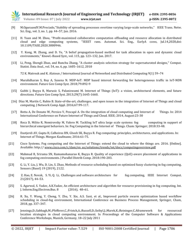 Job Scheduling Mechanisms in Fog Computing Using Soft Computing Techniques. | PDF