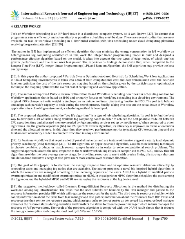 Job Scheduling Mechanisms in Fog Computing Using Soft Computing Techniques. | PDF