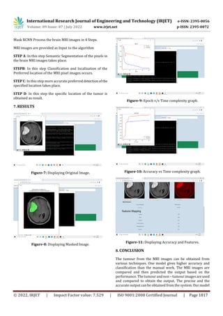 A REVIEW ON BRAIN TUMOR DETECTION FOR HIGHER ACCURACY USING DEEP NEURAL ...