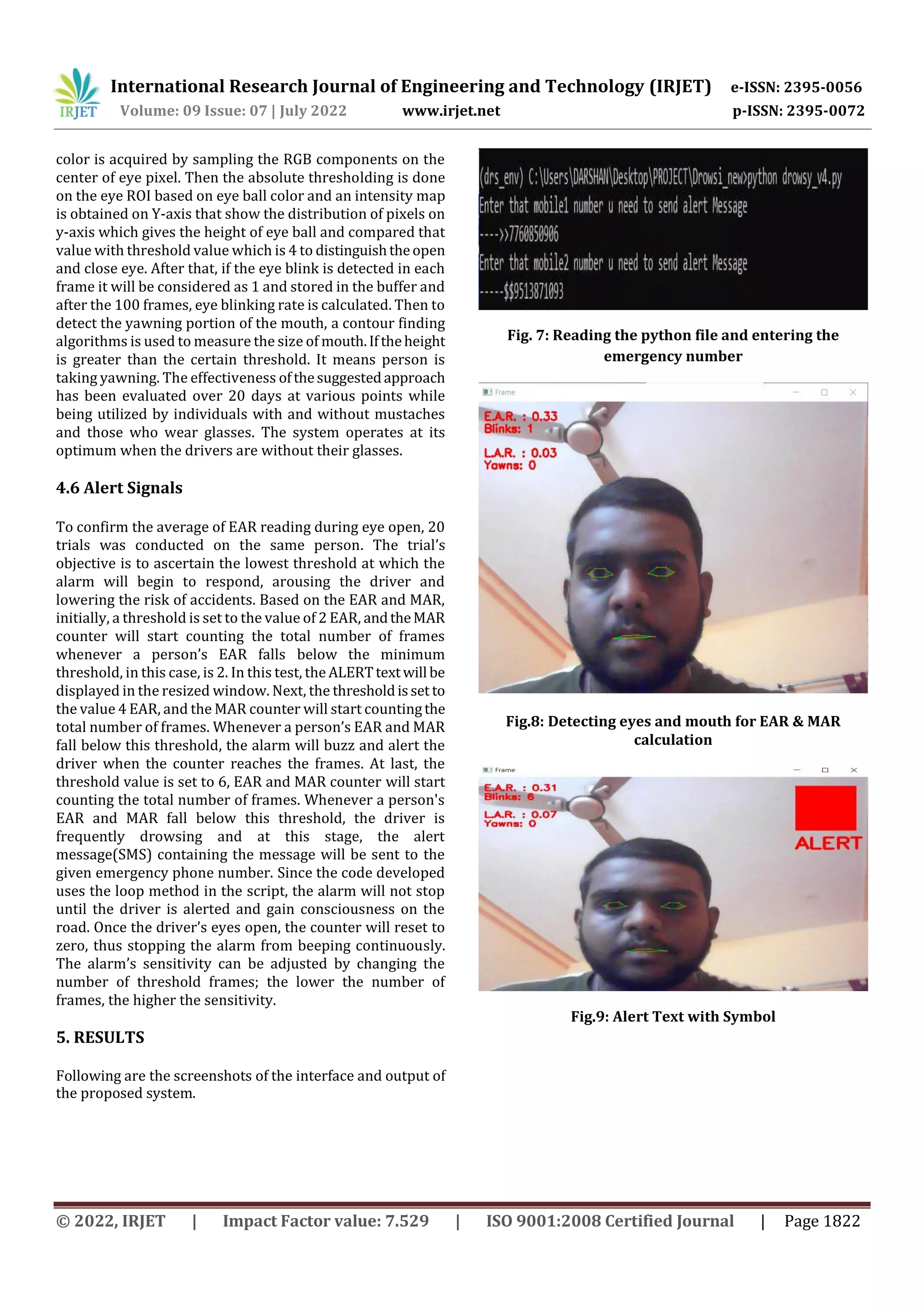 Real Time Drowsiness Detection Pdf