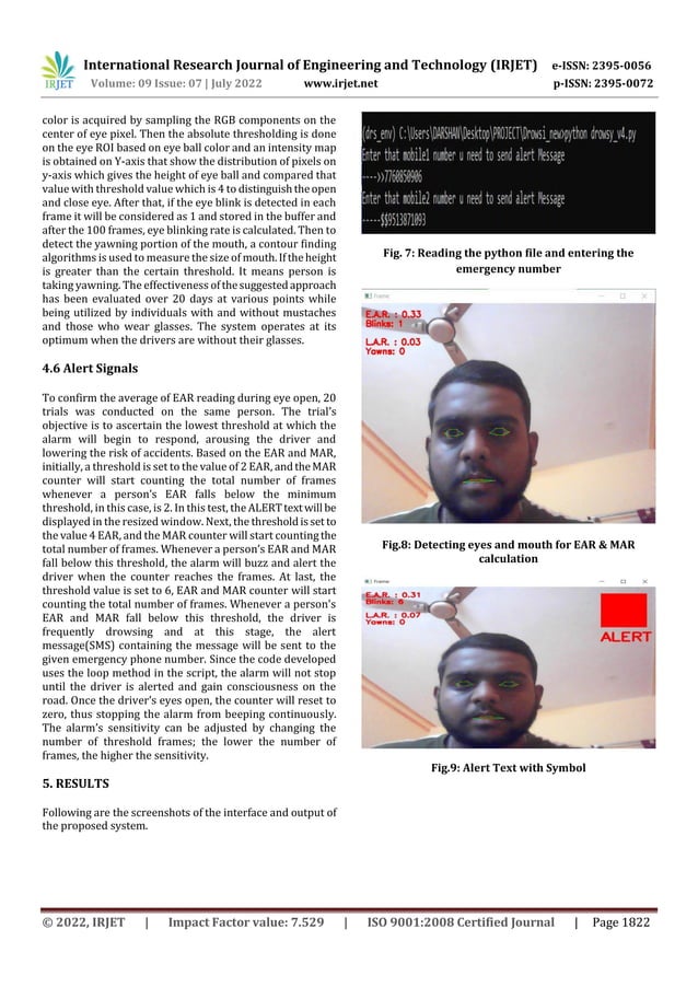 REAL TIME DROWSINESS DETECTION | PDF