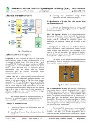 A Futuristic Approach for Smart Farming using IoT and ML | PDF